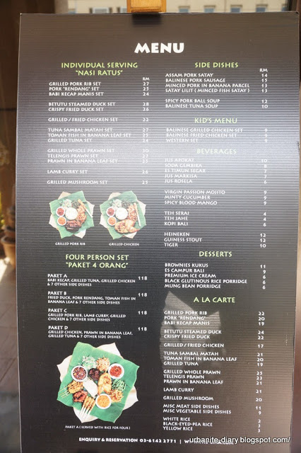 Food For Thought 214 - The Uma Balinese Restaurant @ Kota Damansara ...